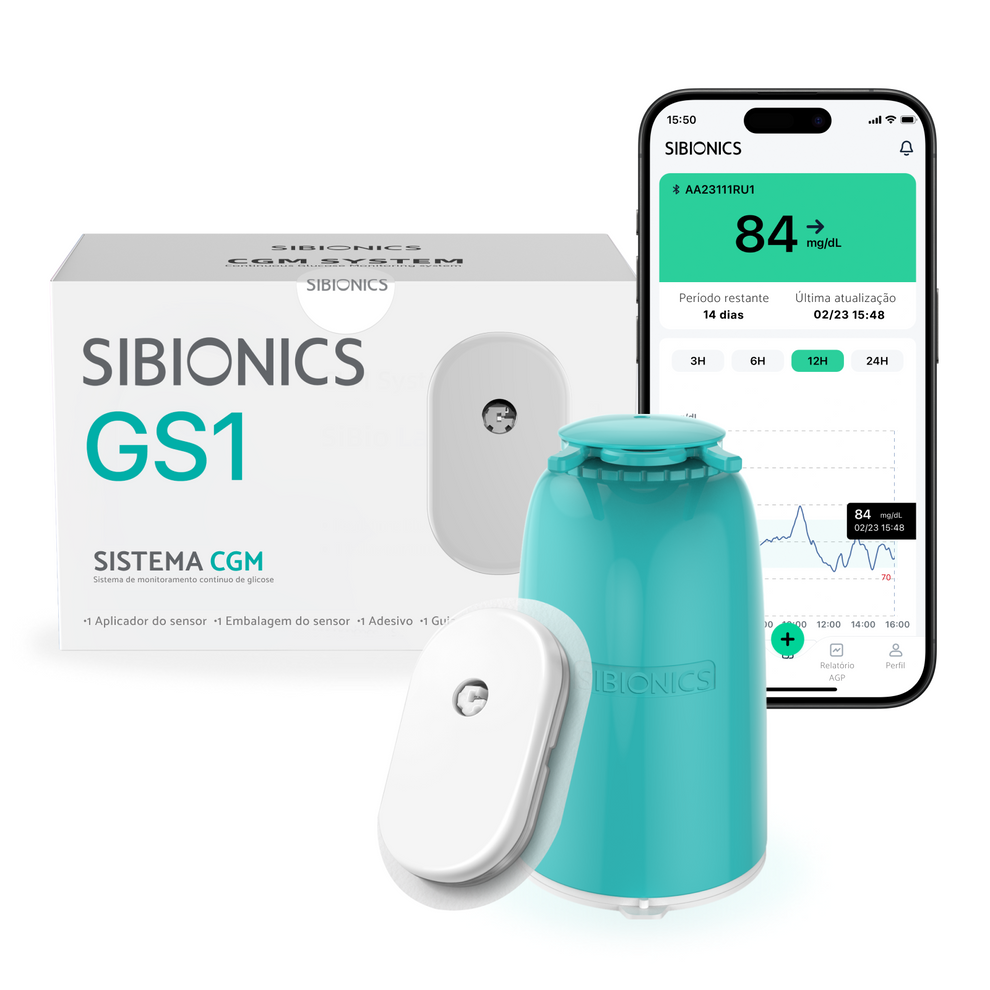 SIBIONICS CGM GS1 - Sistema de monitoramento contínuo de glicose